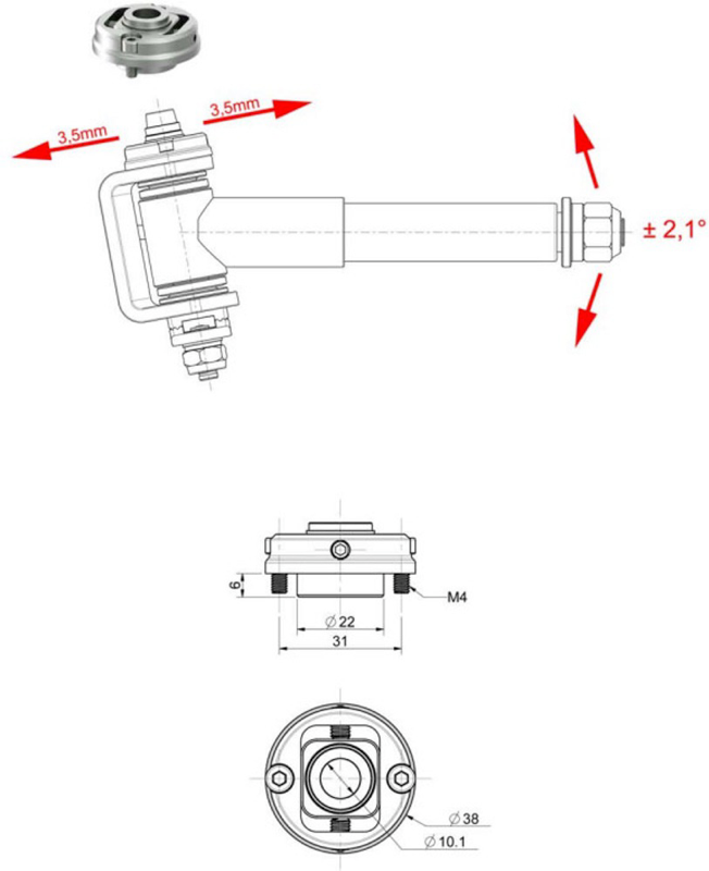 Camber Adjuster 10mm (Single) - Righetti Ridolfi | DS Racing Karts